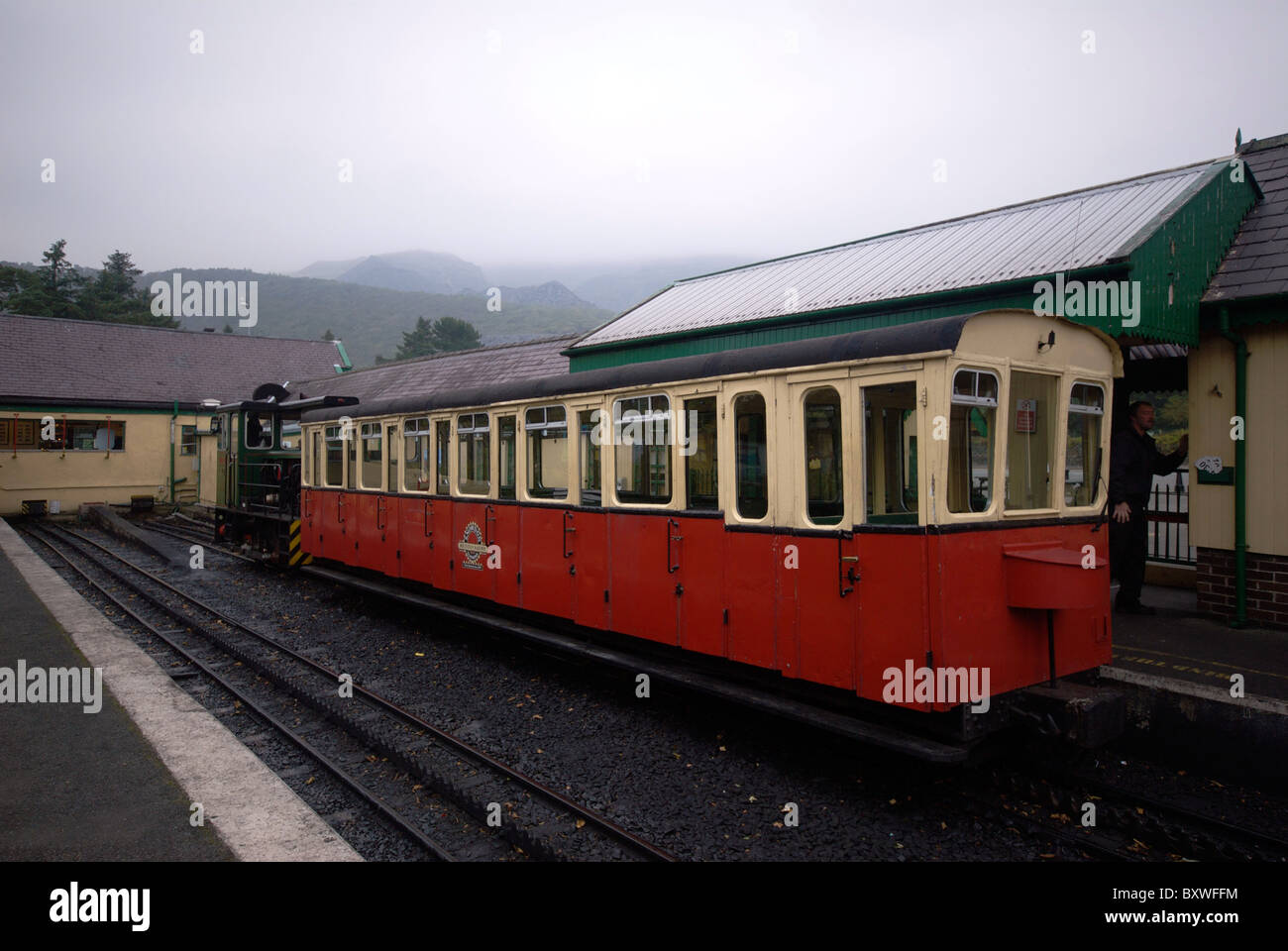 Llanberis Station Gwynd Snowdonia National Park Wales UK Locomotive ...