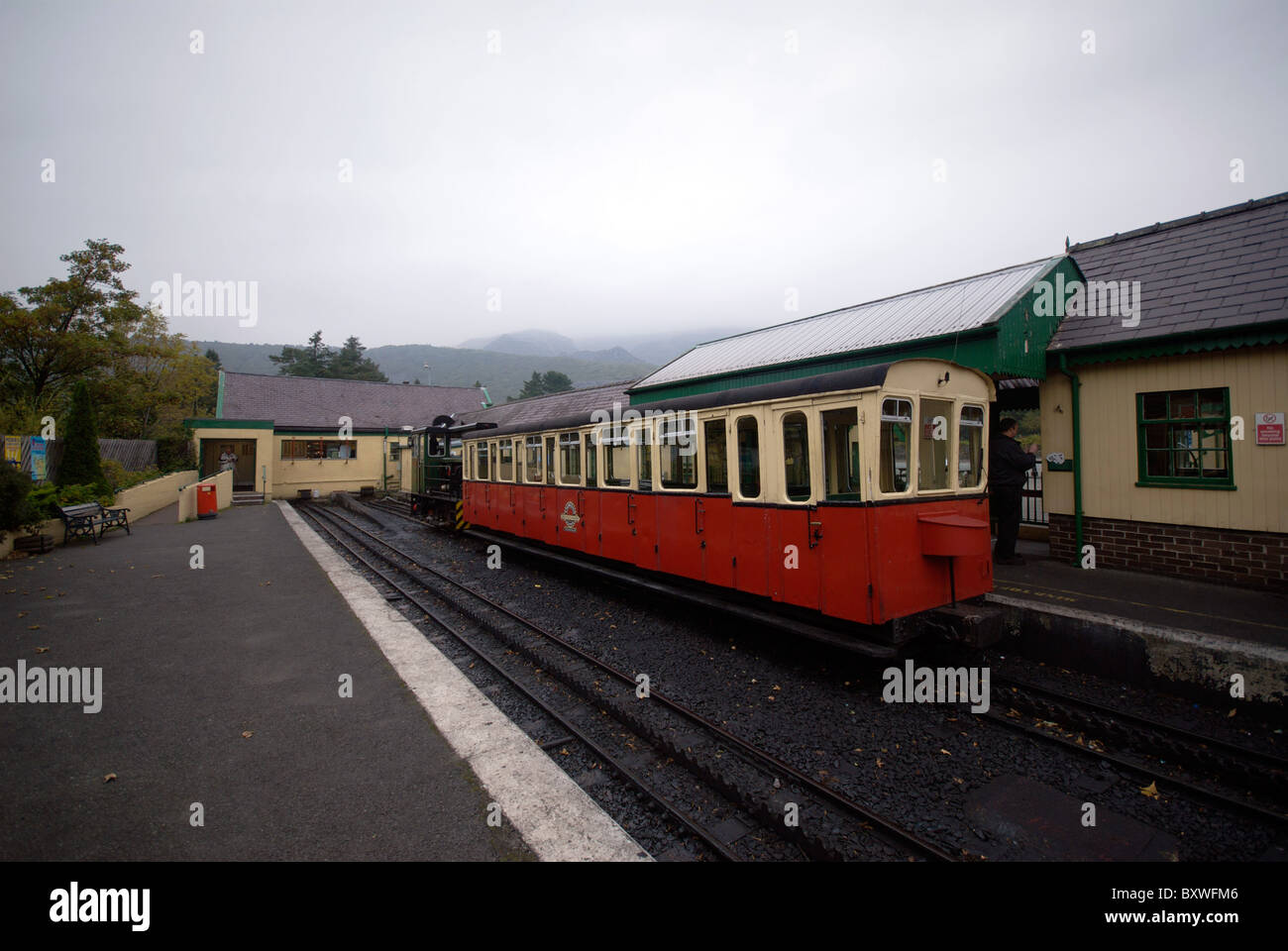 Llanberis Station Gwynd Snowdonia National Park Wales UK Locomotive ...