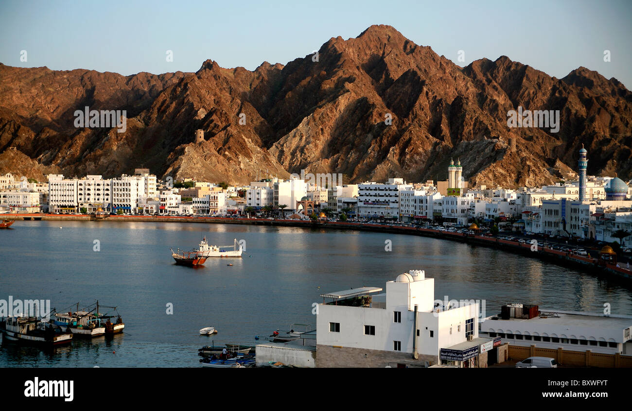 View of Muttrah Bay Muscat Oman Stock Photo - Alamy