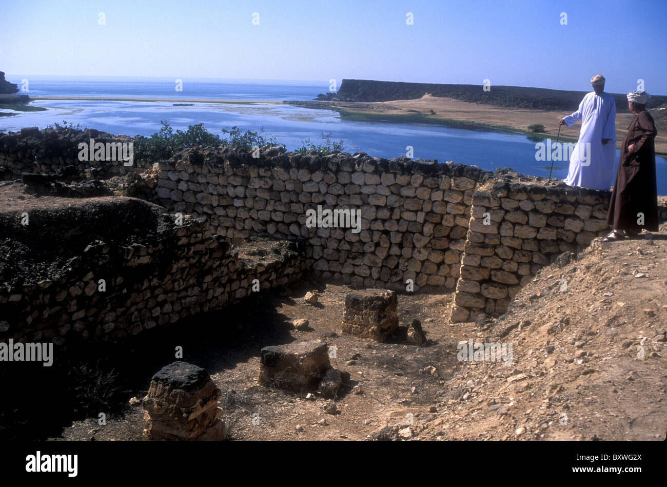 Sumhuram, ancient frankincense port in Dhofar province of Oman Stock ...