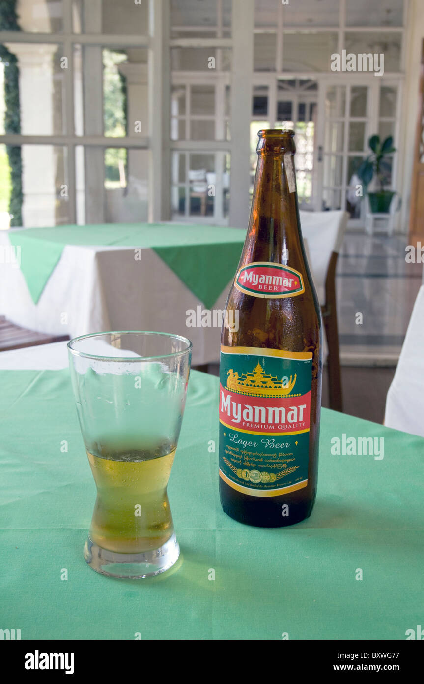 Bottle glass myanmar beer myanmar hi-res stock photography and images ...