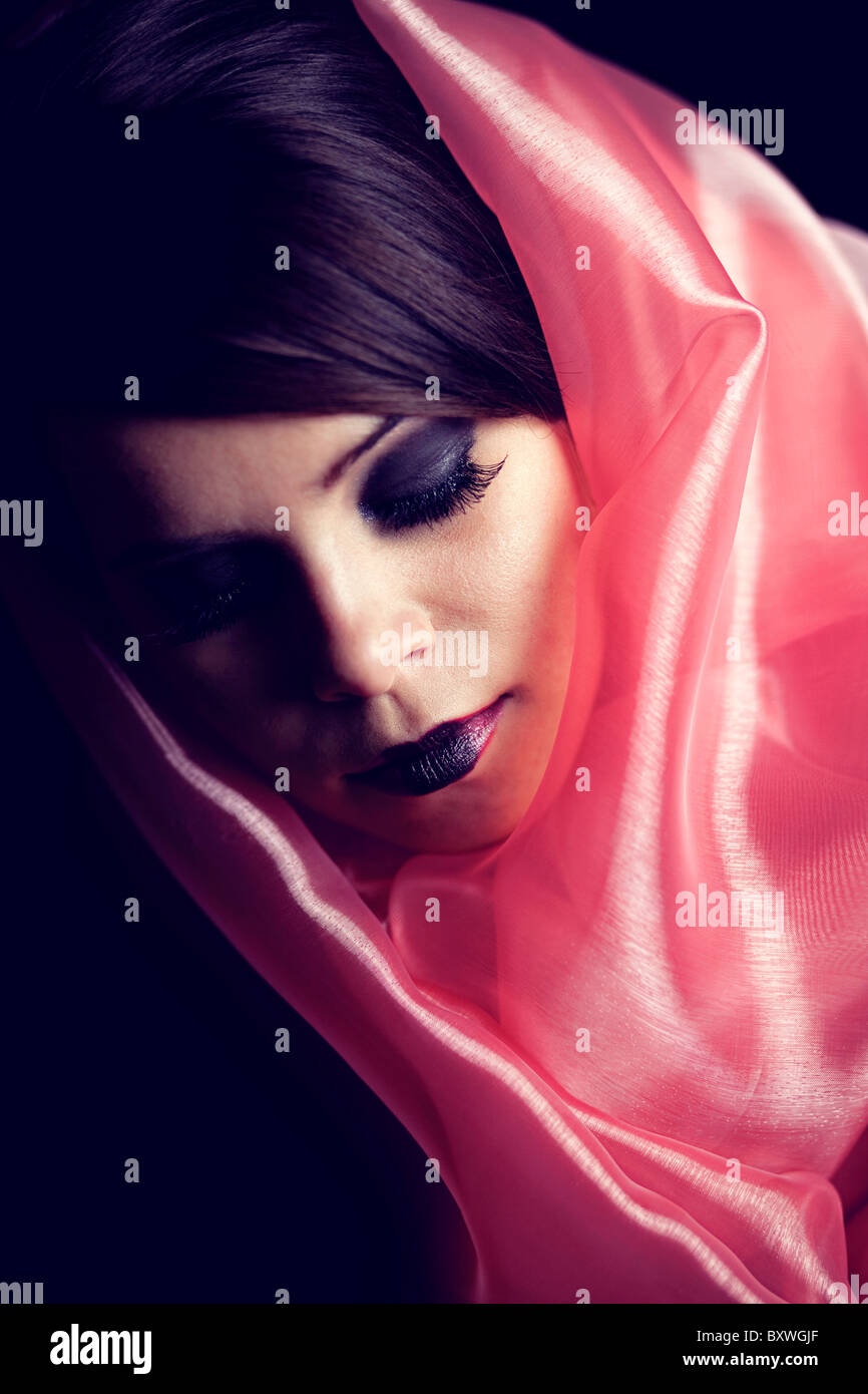 Serial of Inkling. Beauty portrait of a young woman Stock Photo - Alamy