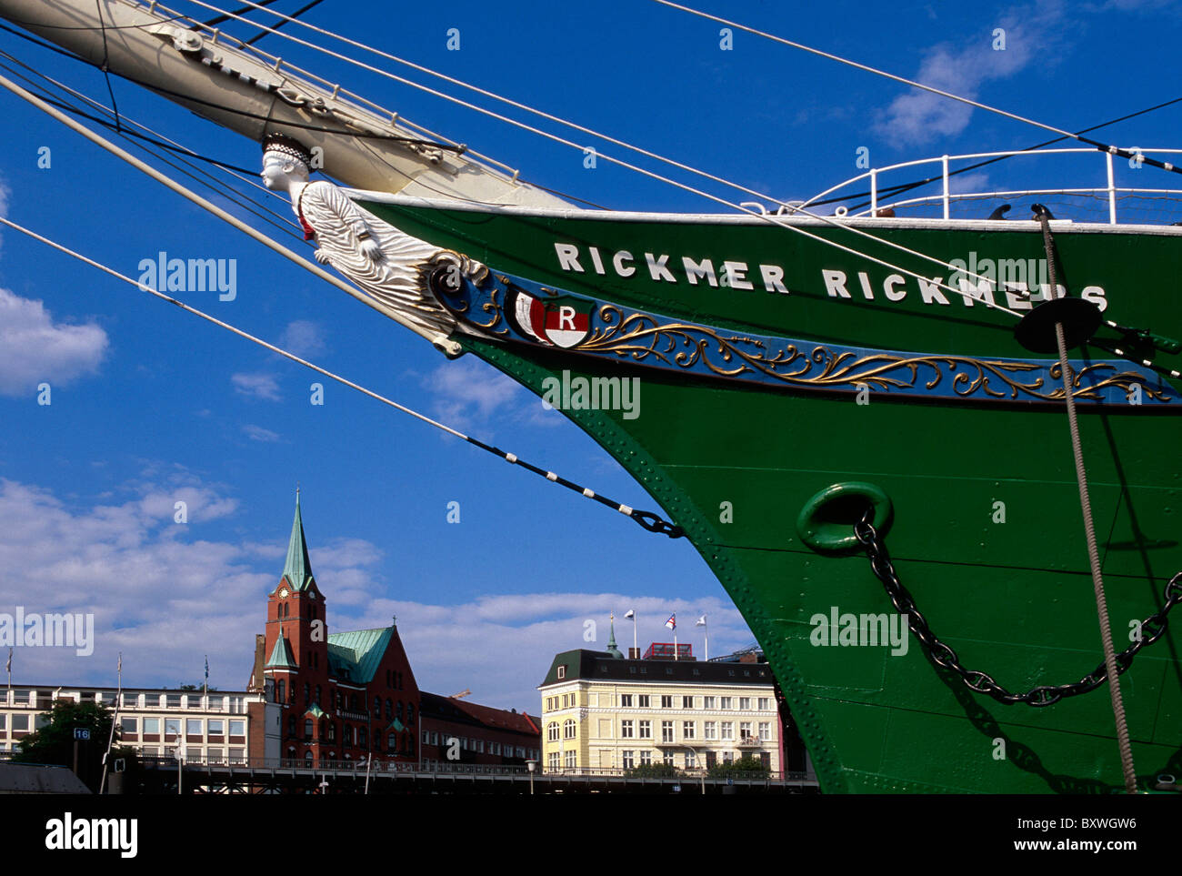 Museum-Ship Rickmer Rickmers, Hamburg, Germany Stock Photo - Alamy