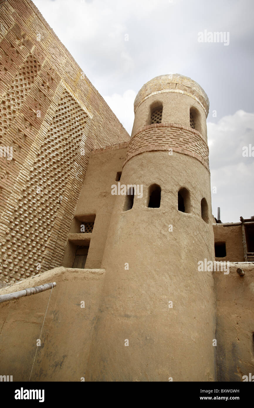 Ancient nomadic town. View on mosque. Natural light and colors Stock ...