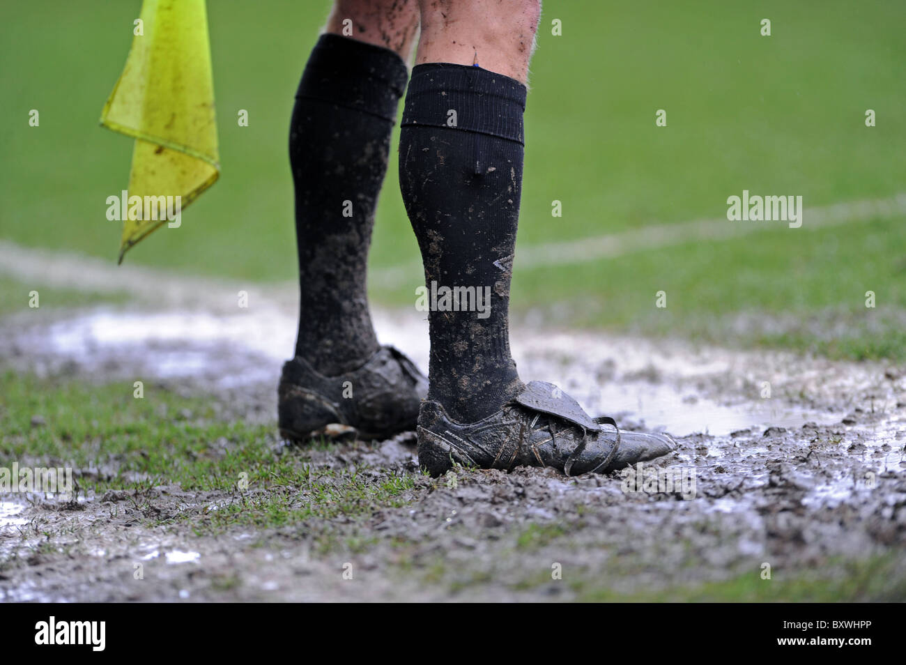 Muddy football soccer boots hi-res stock photography and images - Alamy