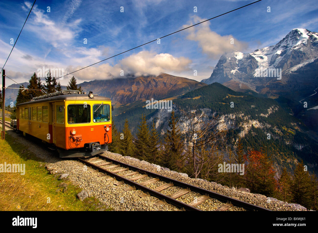 Murren train hi-res stock photography and images - Alamy