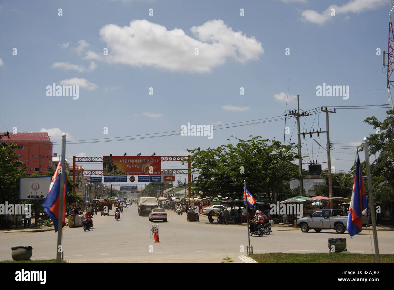 Cambodia thailand border crossing poipet High Resolution Stock ...