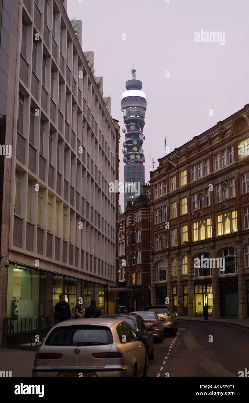 The BT Tower, previously the {Post Office Tower, London, England, at ...