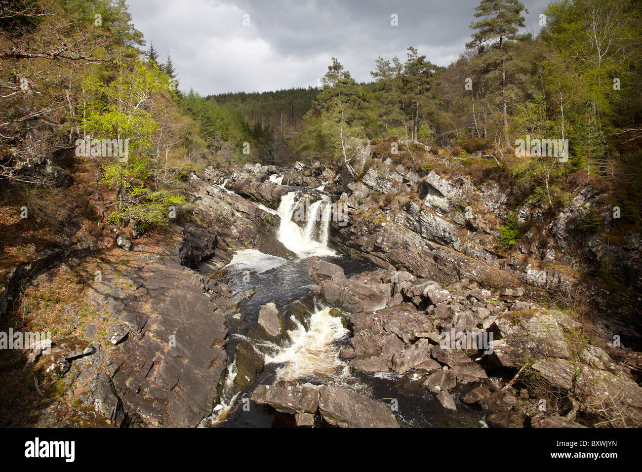 Rogie Falls, Contin, near Inverness, Scotland, United Kingdom Stock ...
