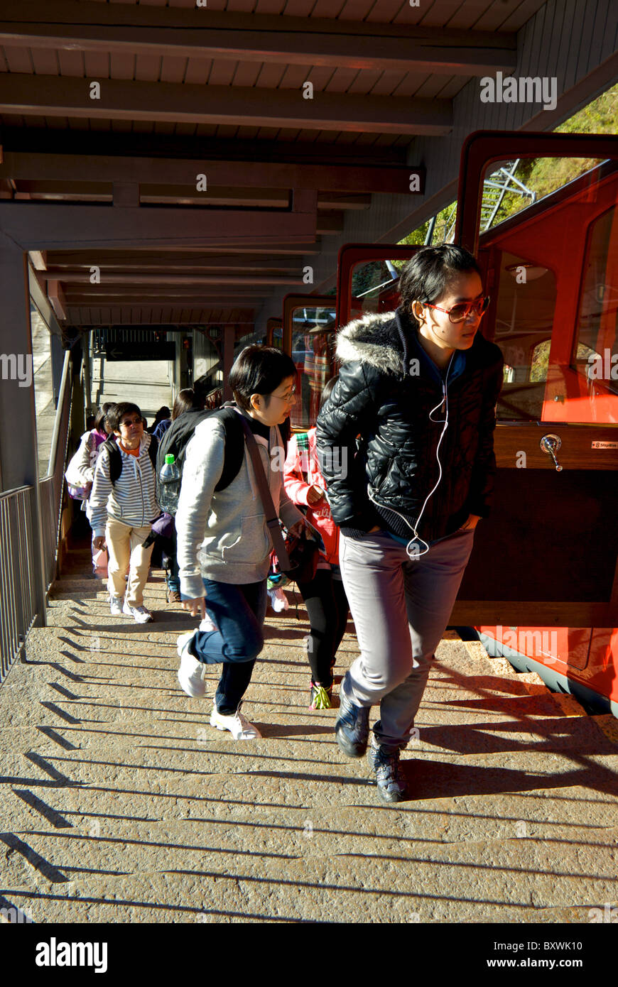 Passengers climbing steps High Resolution Stock Photography and Images ...