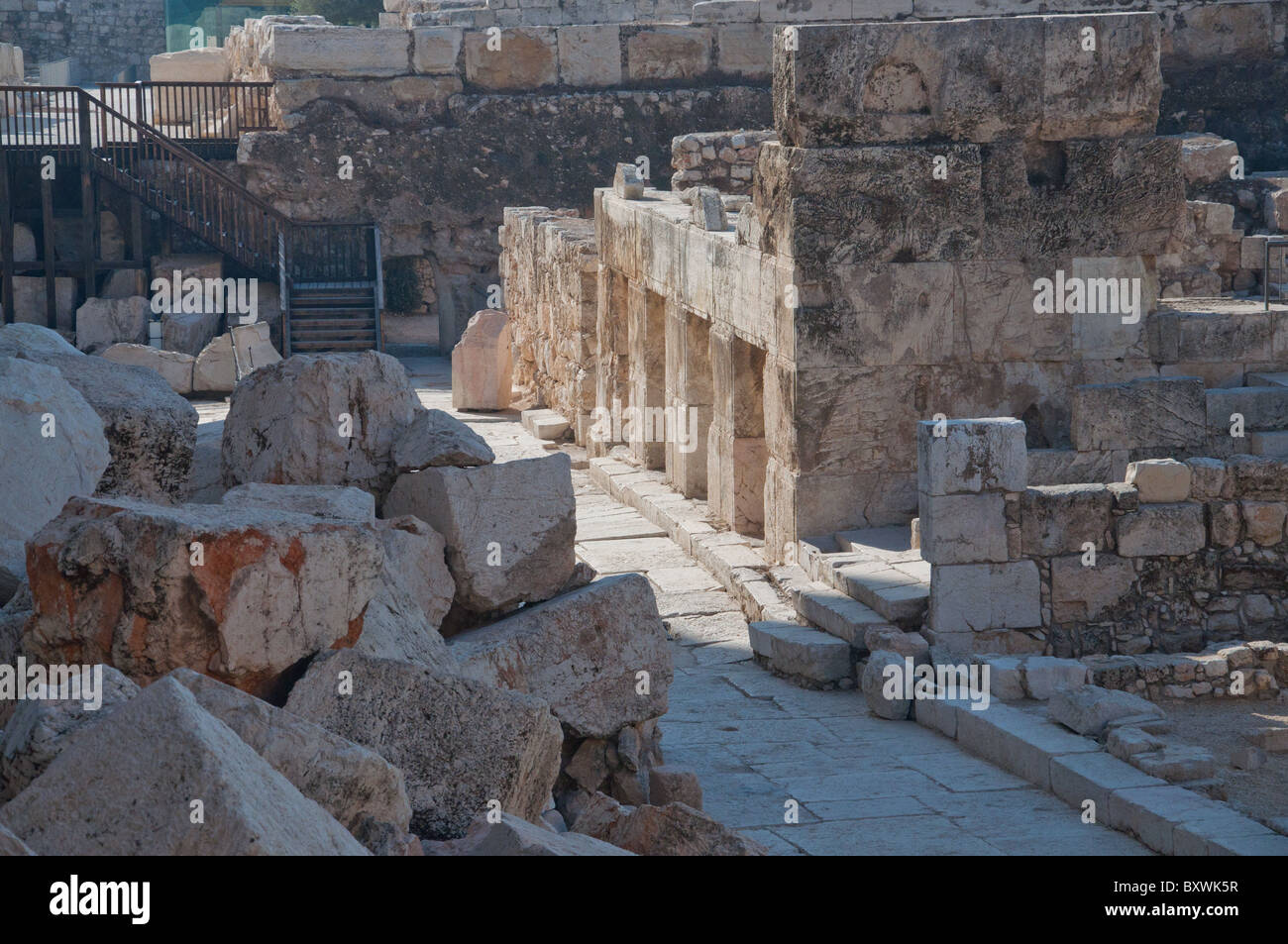 Ruins in the Jerusalem Archaeological Park Stock Photo - Alamy