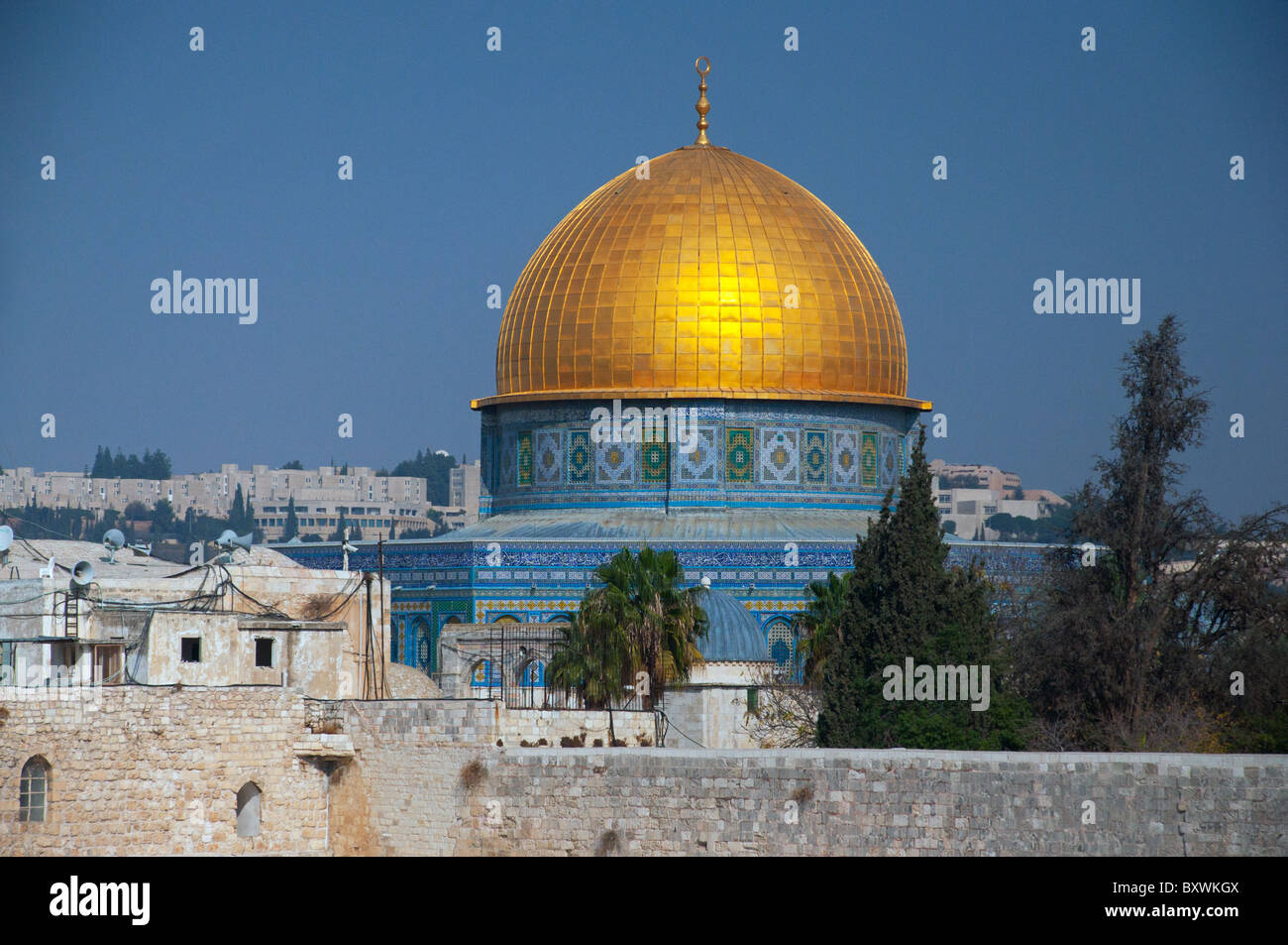 The Dome of the rock, built on the Temple Mount in Jerusalem Stock ...