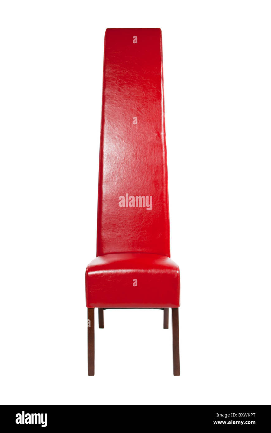 Studio photo of a red chair on a white background. Modern furniture ...