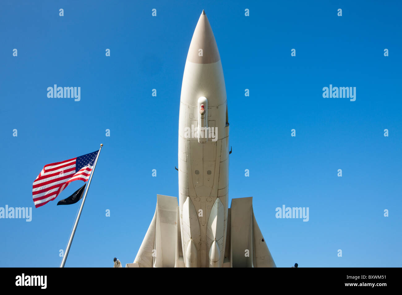 USA, Florida, Pensacola, Fighter jet outside National Museum of Naval ...