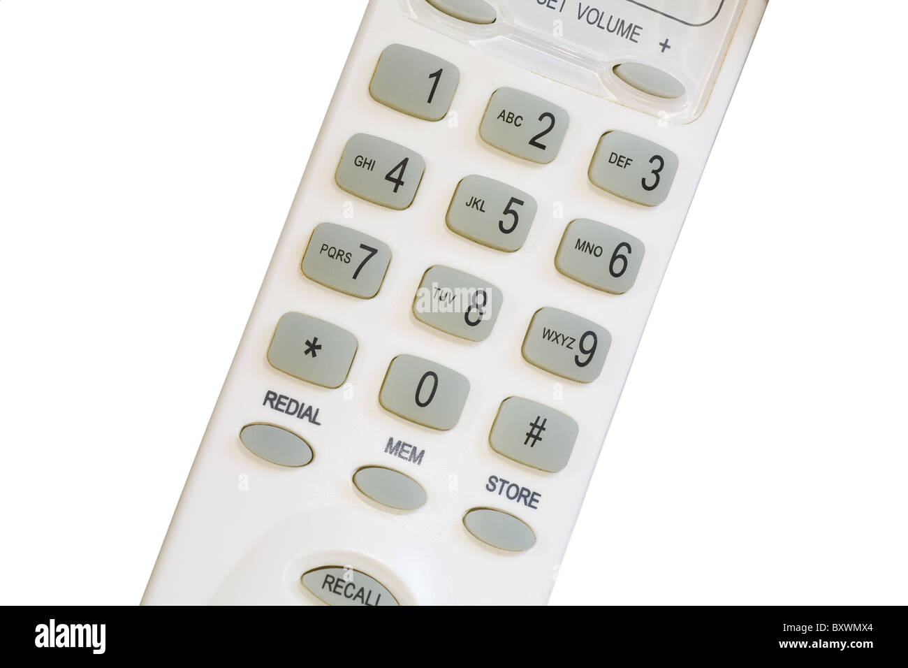 The keypad on a telephone handset Stock Photo - Alamy