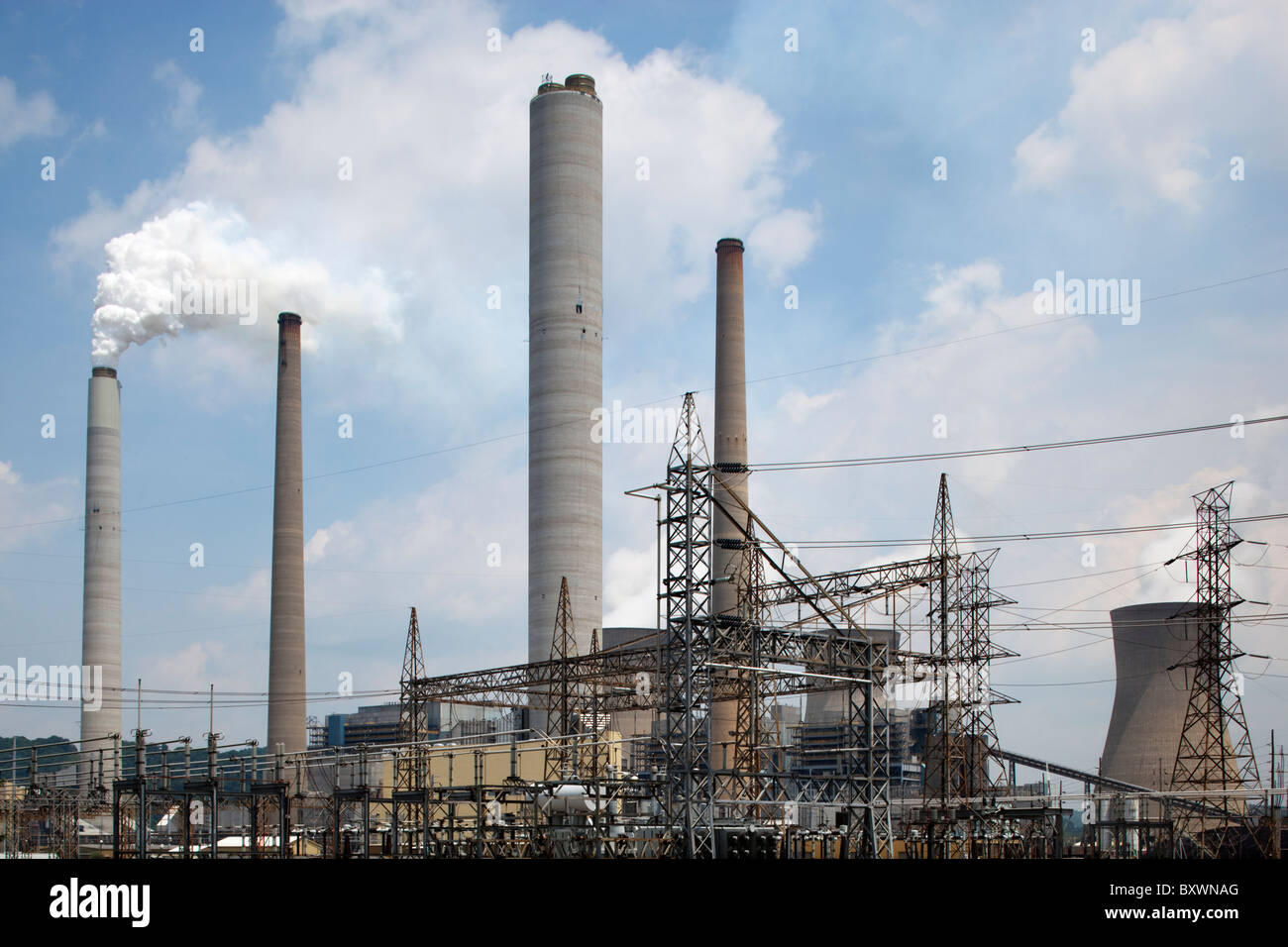 Smoke billows from factory hi-res stock photography and images - Alamy