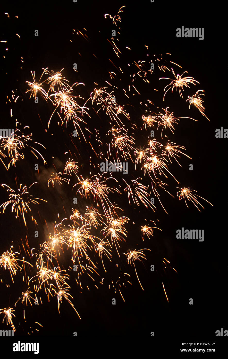 Fireworks at night Stock Photo - Alamy