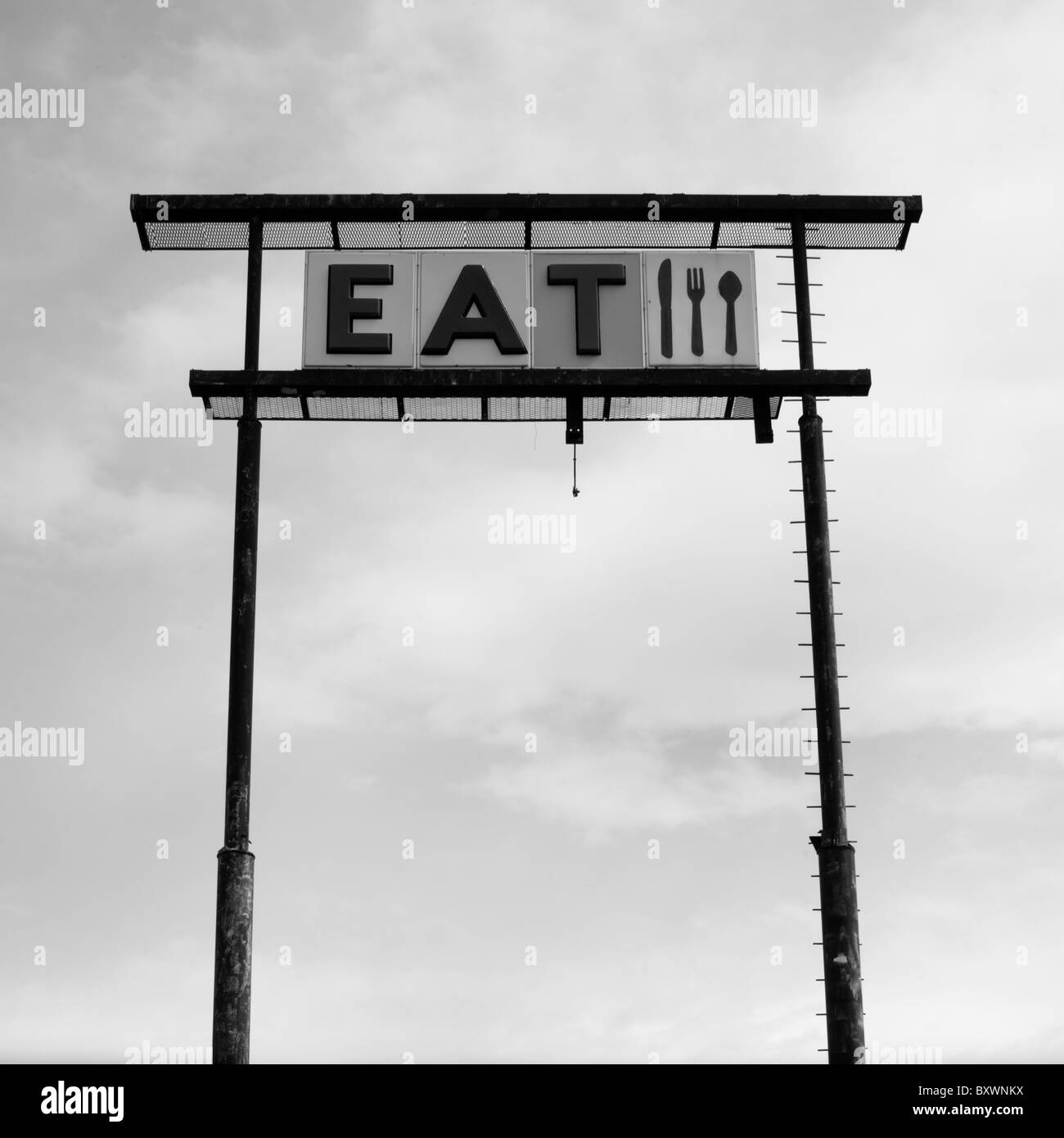 Stop sign sunny Black and White Stock Photos & Images - Alamy