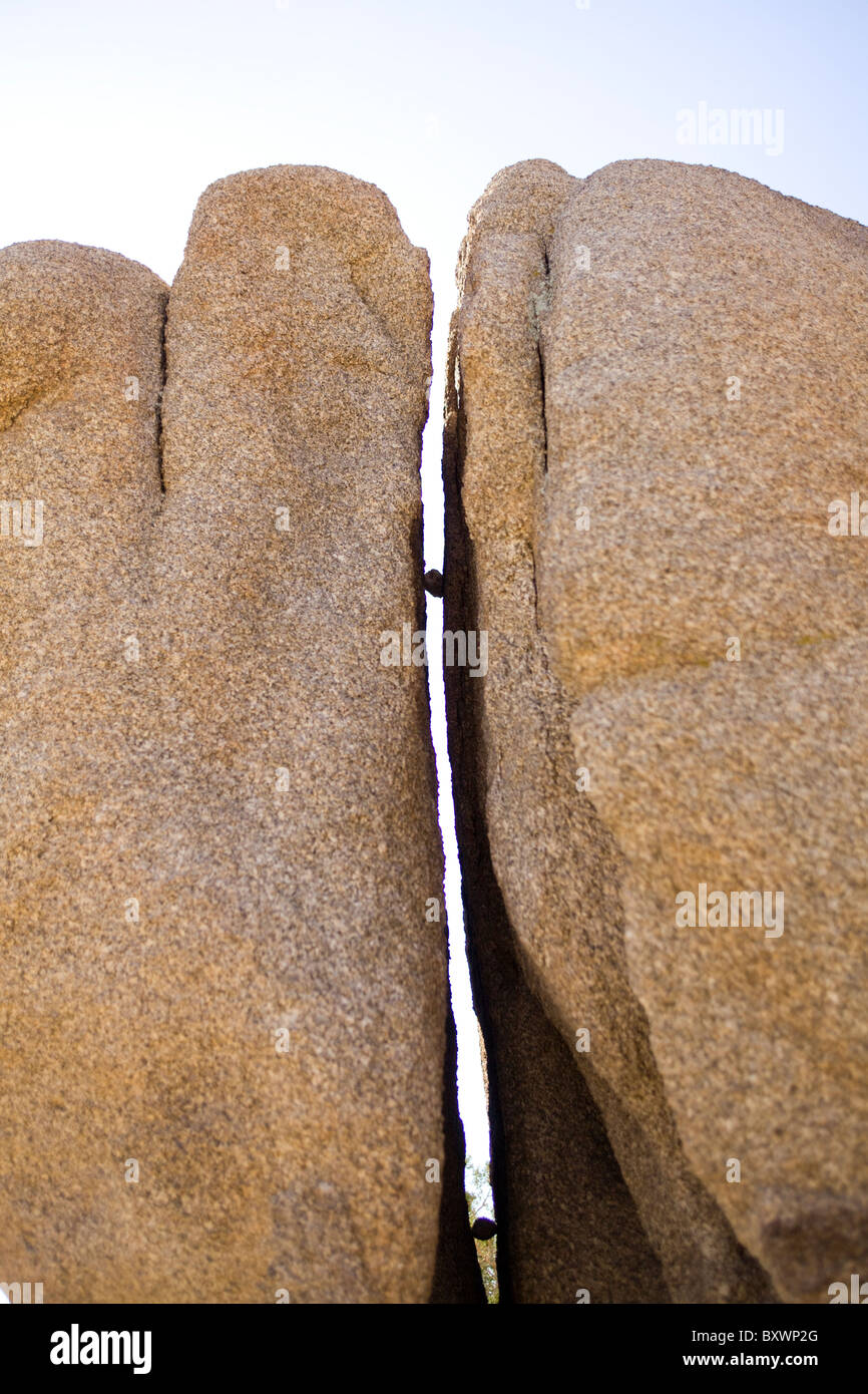 Split igneous rock Stock Photo - Alamy