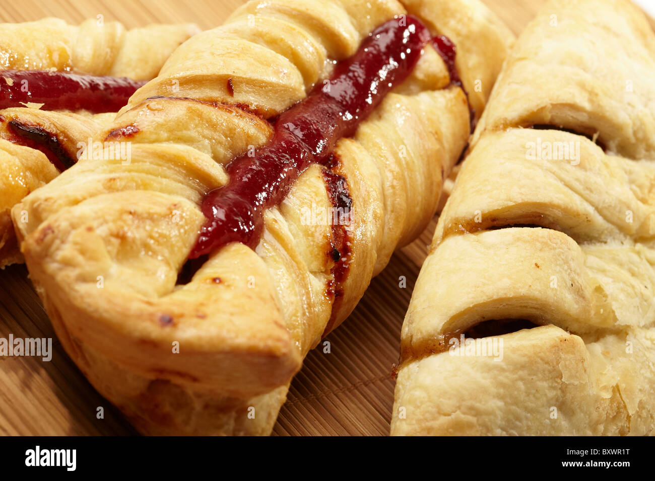 puff pastry with jam Stock Photo - Alamy