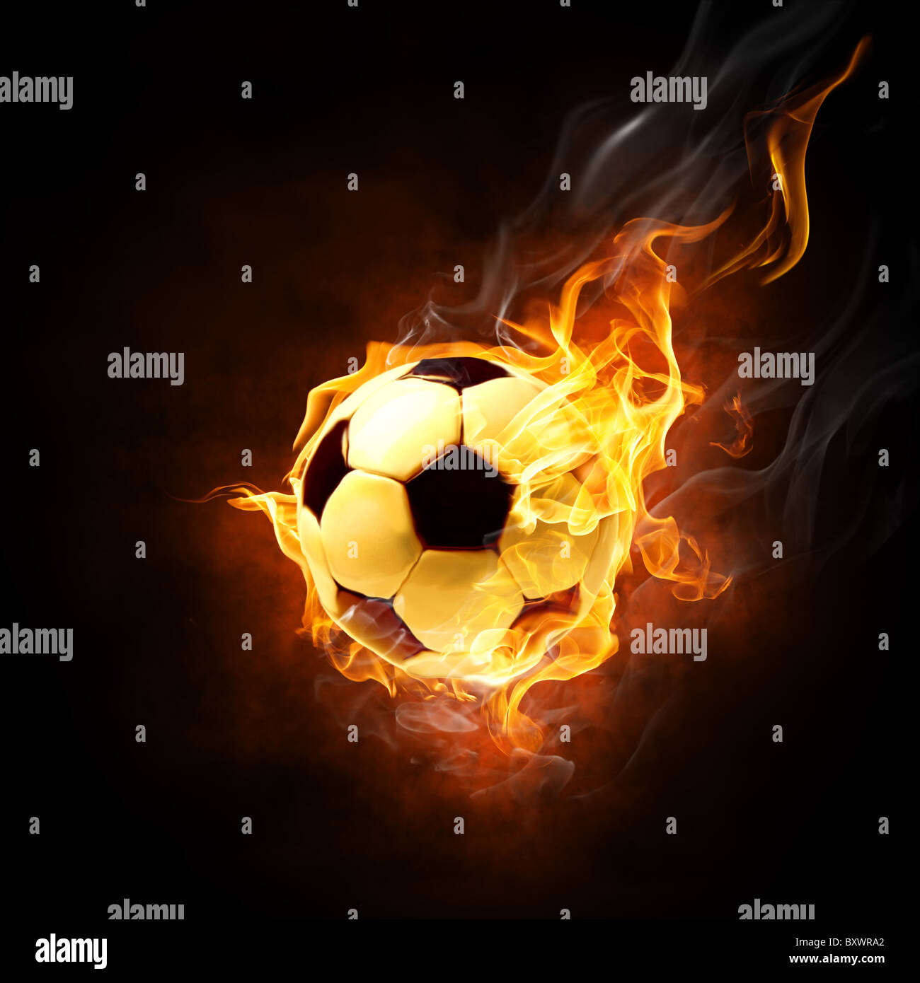 bright flamy symbol on the black background Stock Photo - Alamy