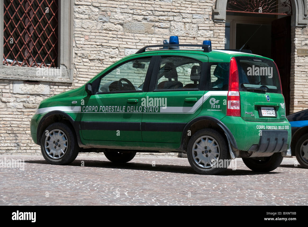 Patrol car of the Corpo Forestale dello Stato, State Forestry Police or ...