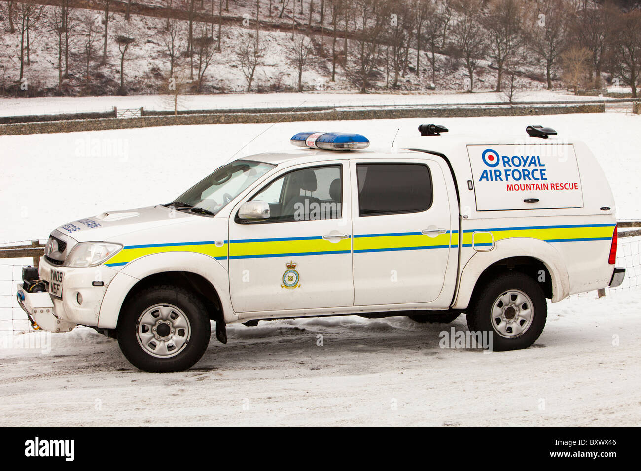 An RAF mountain rescue vehicle in the Lake District, UK Stock Photo - Alamy