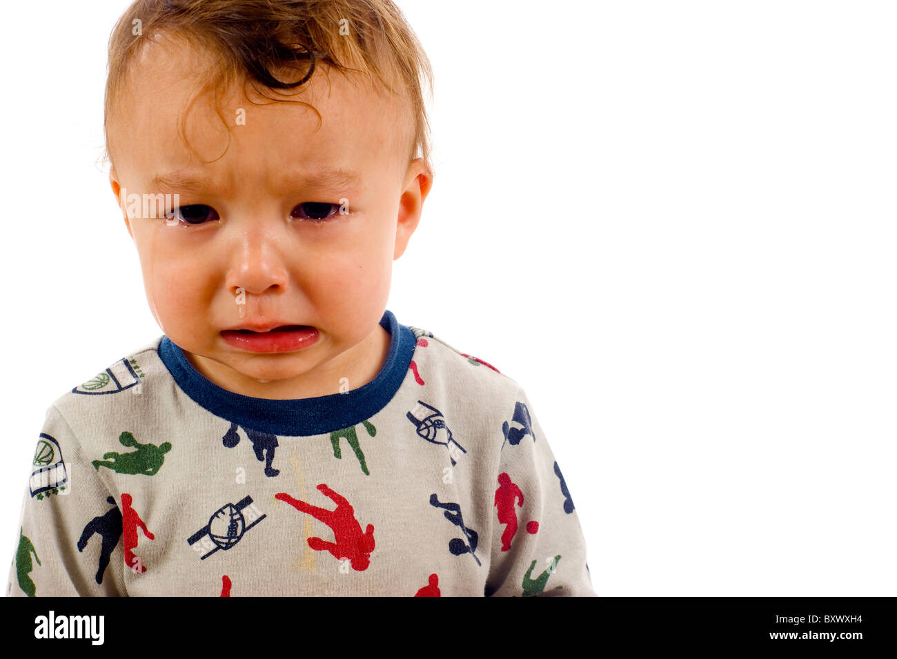 Adorable, Crying Asian / Caucasian Baby Boy a lot of Copyspace ...
