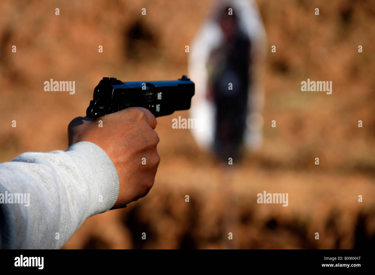 Aiming the target Stock Photo - Alamy
