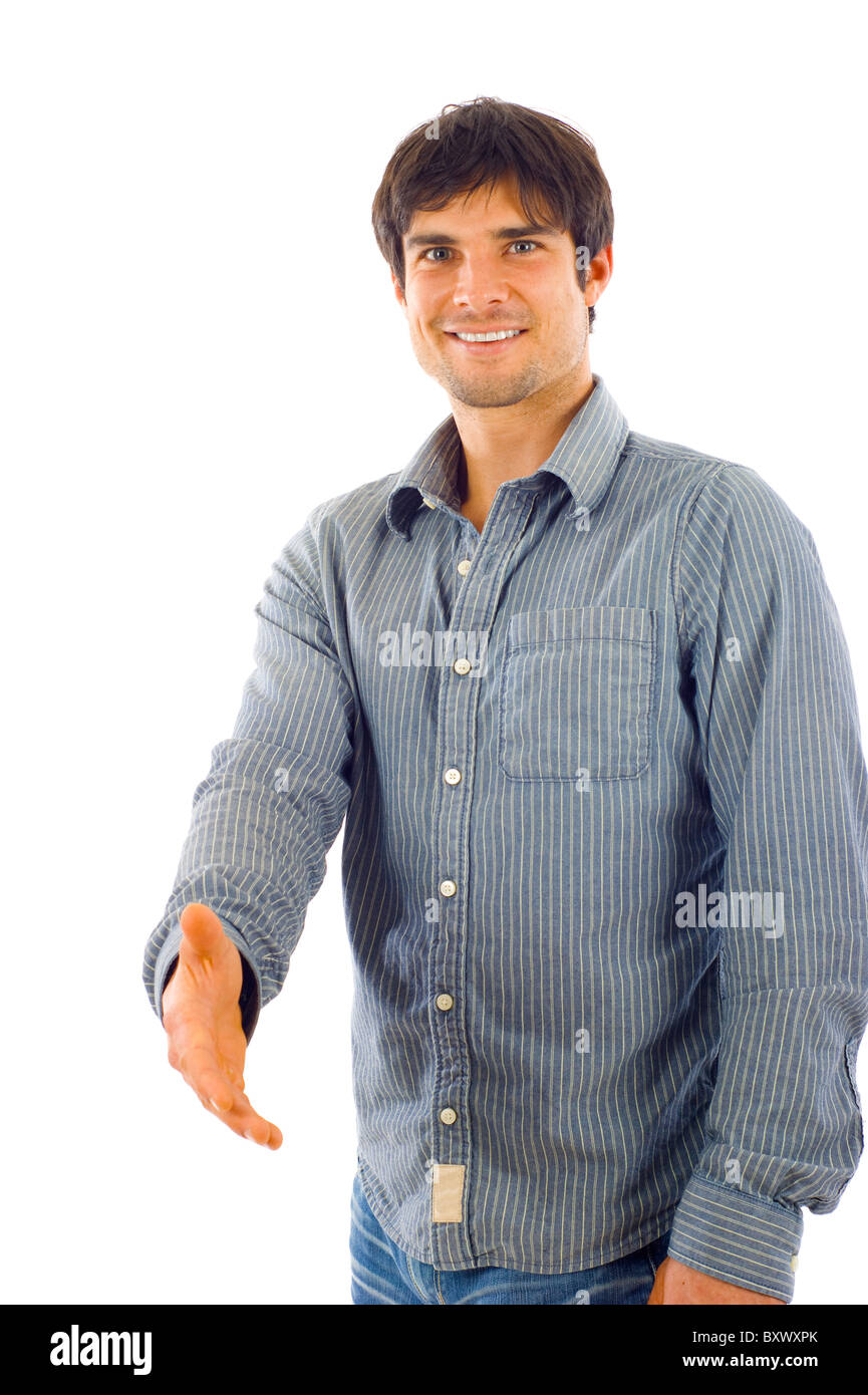 Man saying hello hi-res stock photography and images - Alamy