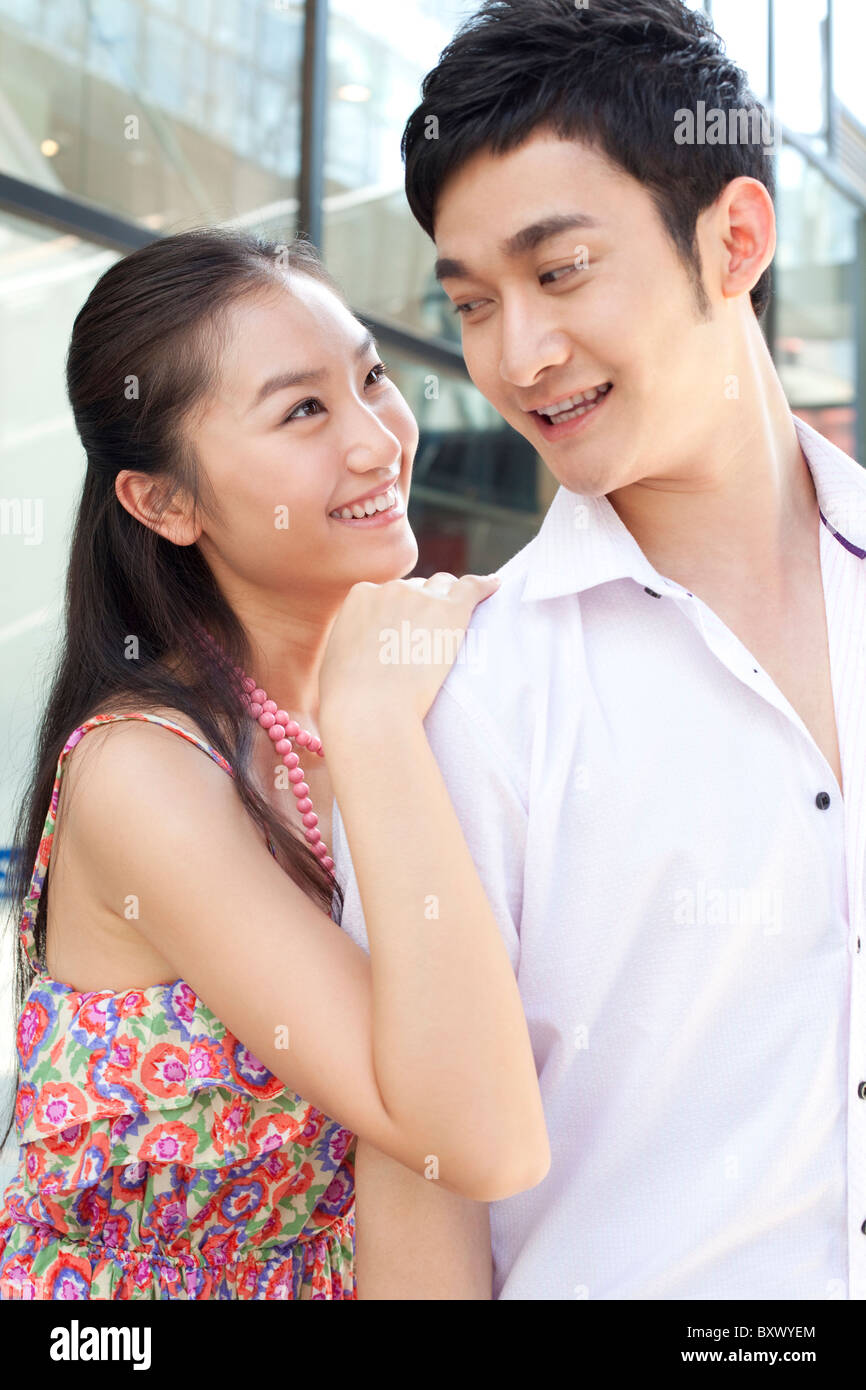 Couple Face to Face Stock Photo - Alamy