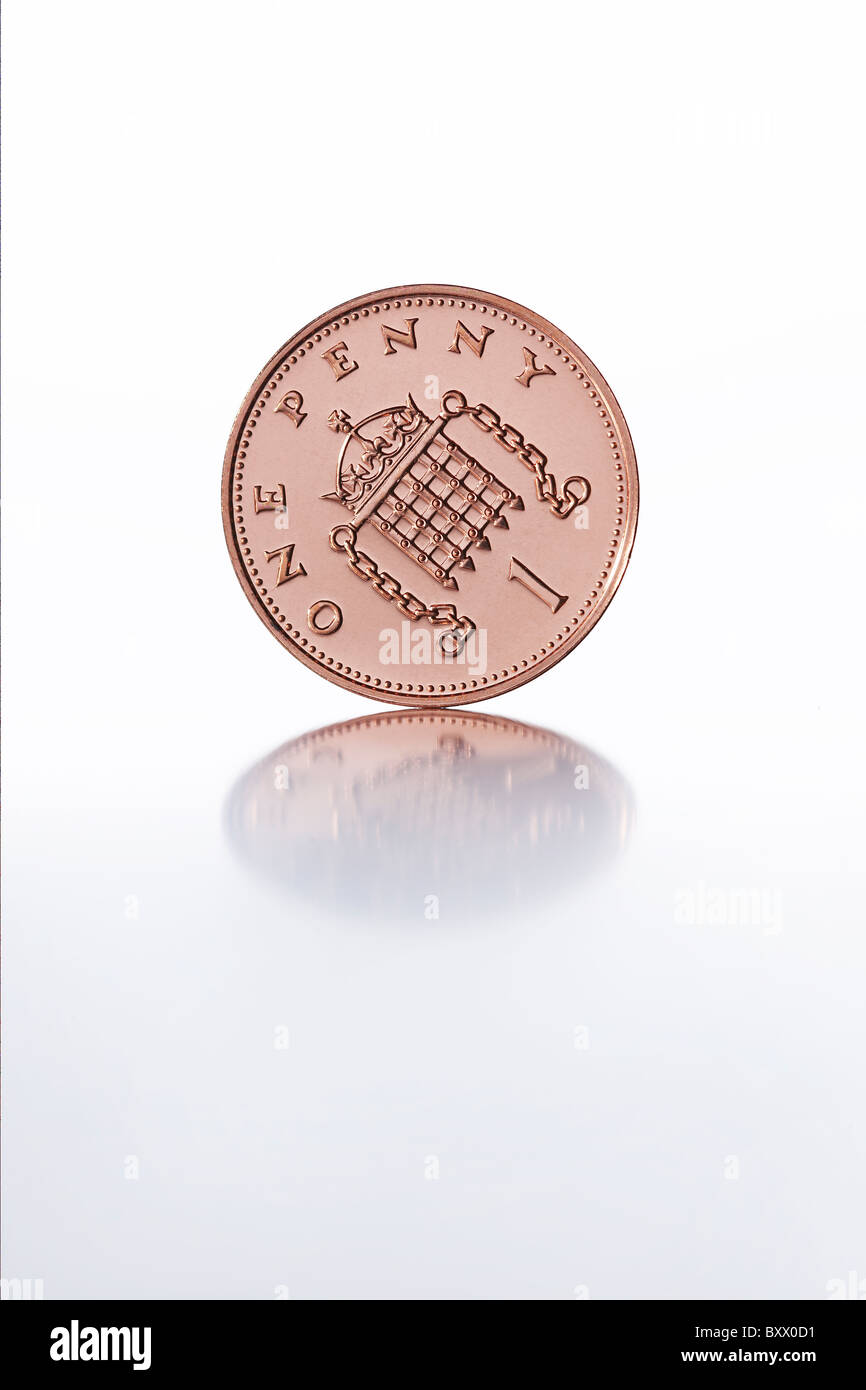 1p coins hi-res stock photography and images - Alamy