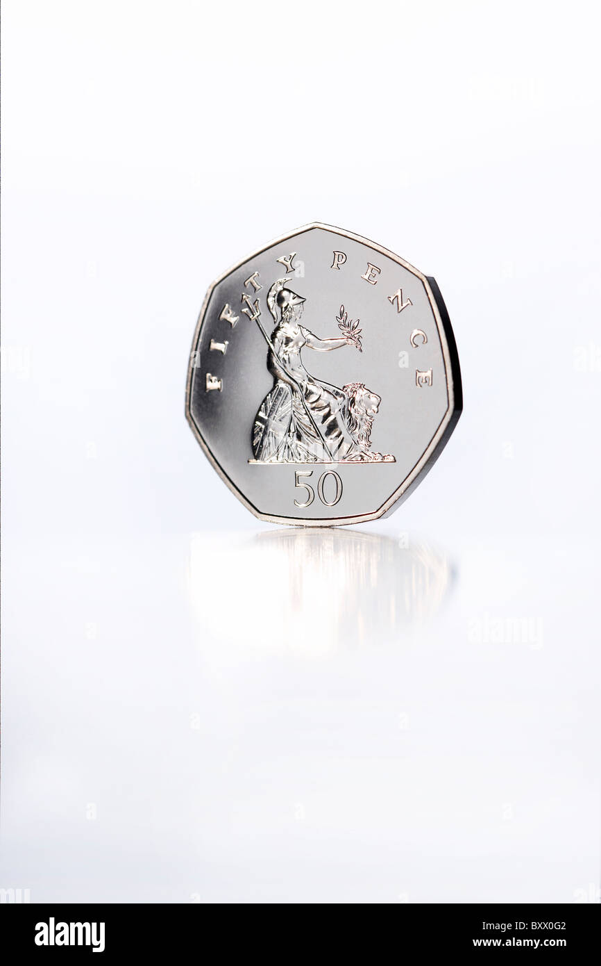 50p coins hi-res stock photography and images - Alamy