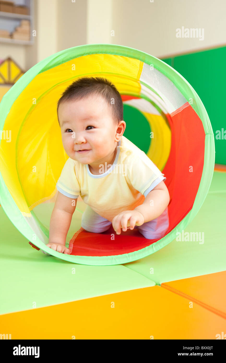 Baby Boy Playing Stock Photo - Alamy