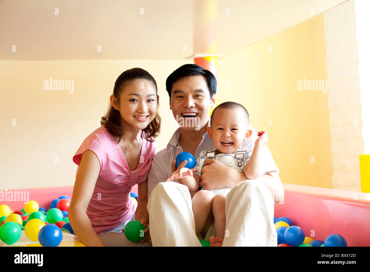 Family Playing Together Stock Photo - Alamy