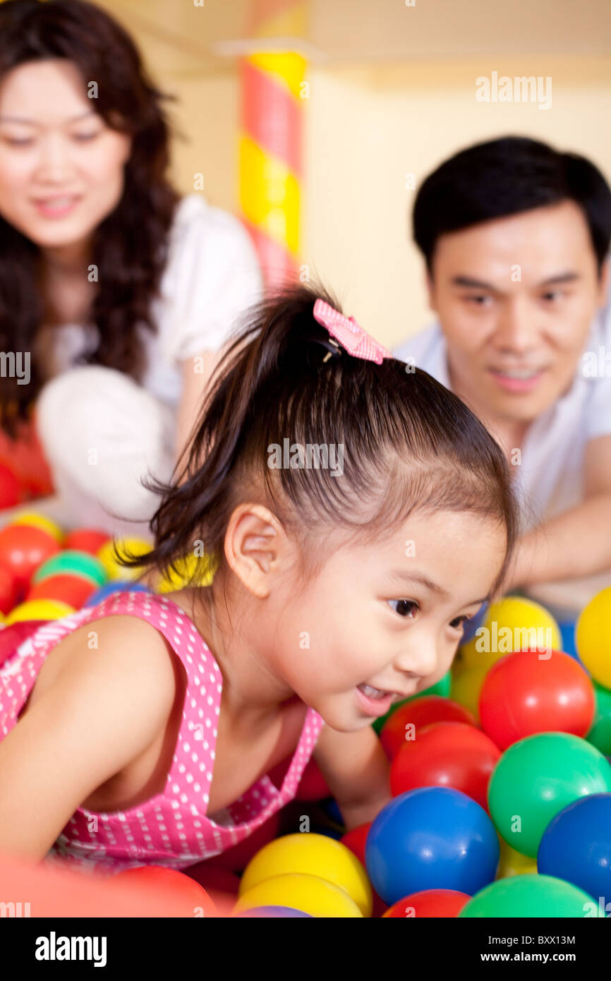 Family Playing Together Stock Photo - Alamy