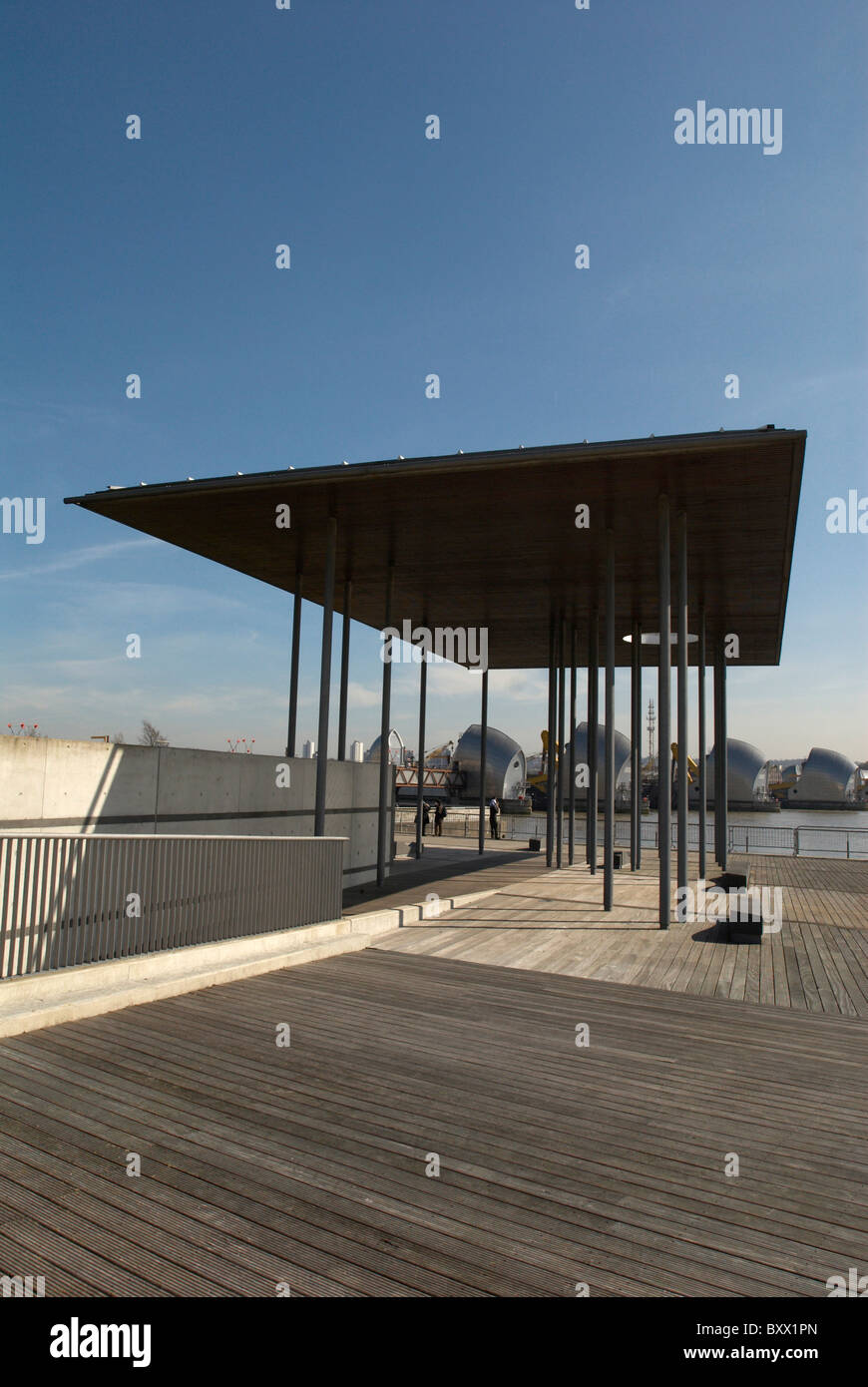 Pavilion of Remembrance at the Thames Barrier Park East London UK Stock ...