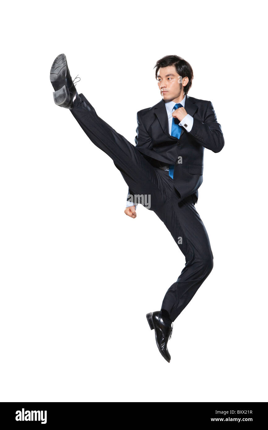 Karate kick suit hi-res stock photography and images - Alamy