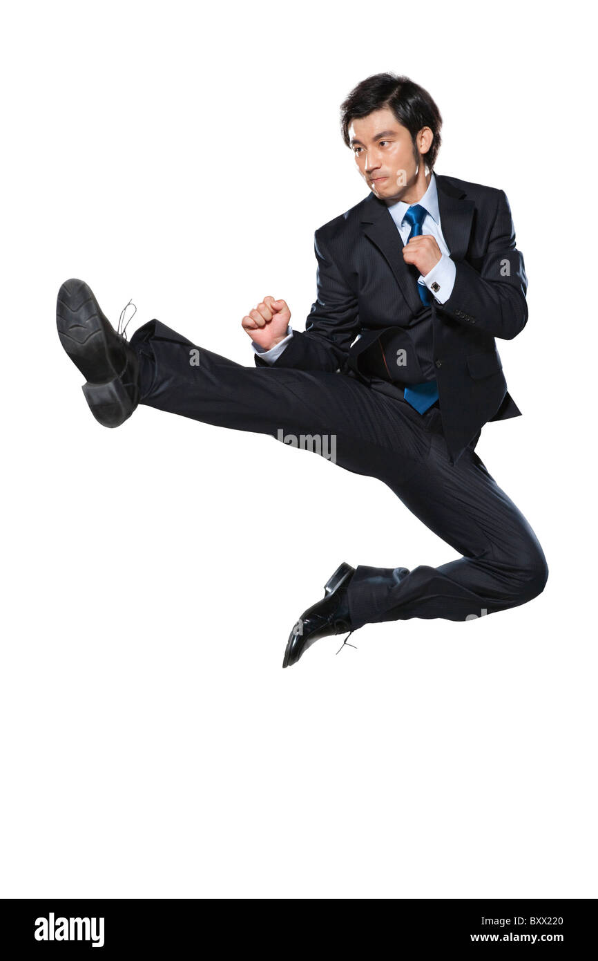 Karate kick suit hi-res stock photography and images - Alamy