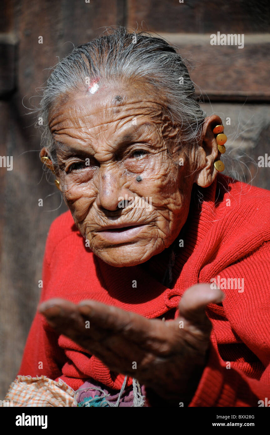 BEGGAR IN NEPAL Stock Photo - Alamy