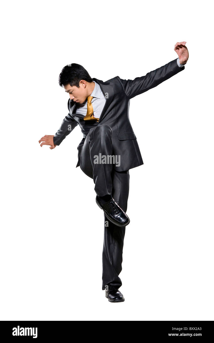 Businessman in martial arts fighting hi-res stock photography and ...
