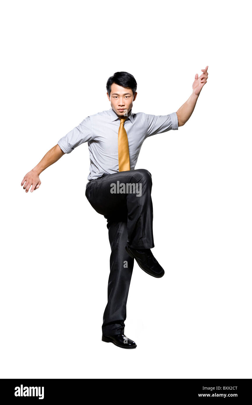 Businessman in martial arts fighting hi-res stock photography and ...