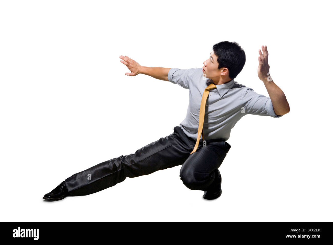 Businessman in martial arts fighting hi-res stock photography and ...