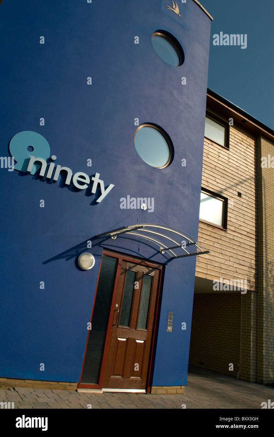 Funky entrance to modern apartments Chelmsford Essex UK Stock Photo - Alamy