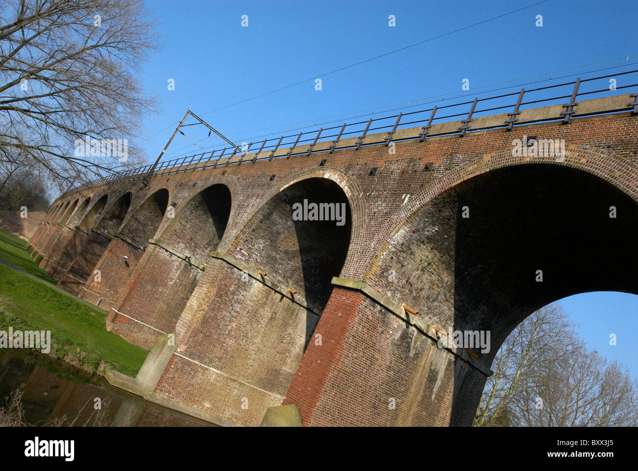 Railway Bridge Chelmsford Essex Essex UK Stock Photo - Alamy