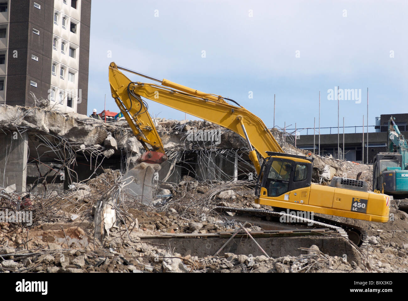 Demolition in City of London UK Stock Photo - Alamy