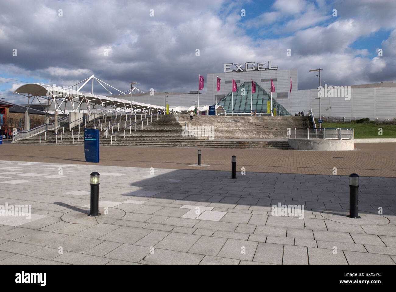 Excel london exterior view hi-res stock photography and images - Alamy
