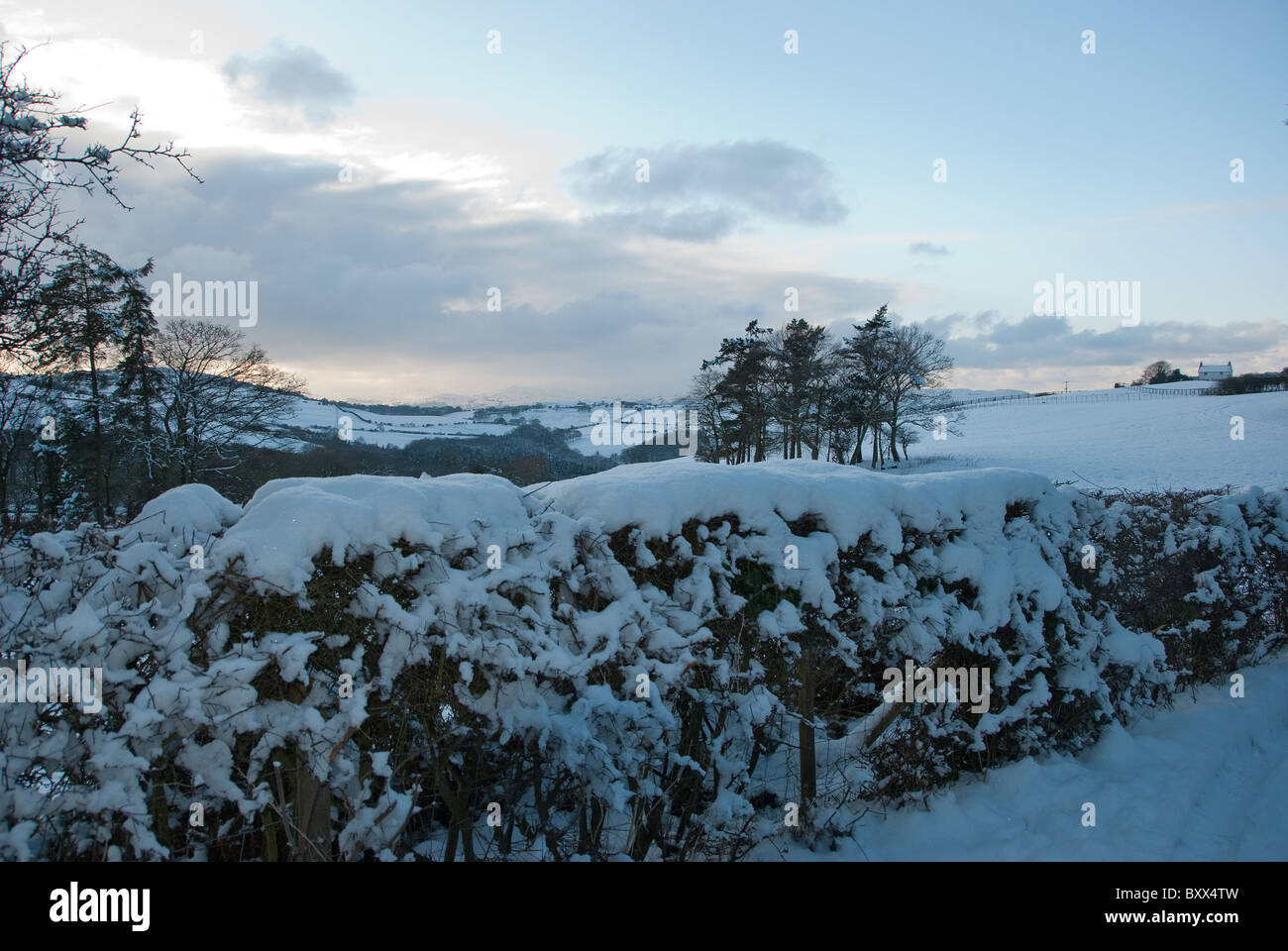 Winter Scene North Wales UK Stock Photo - Alamy