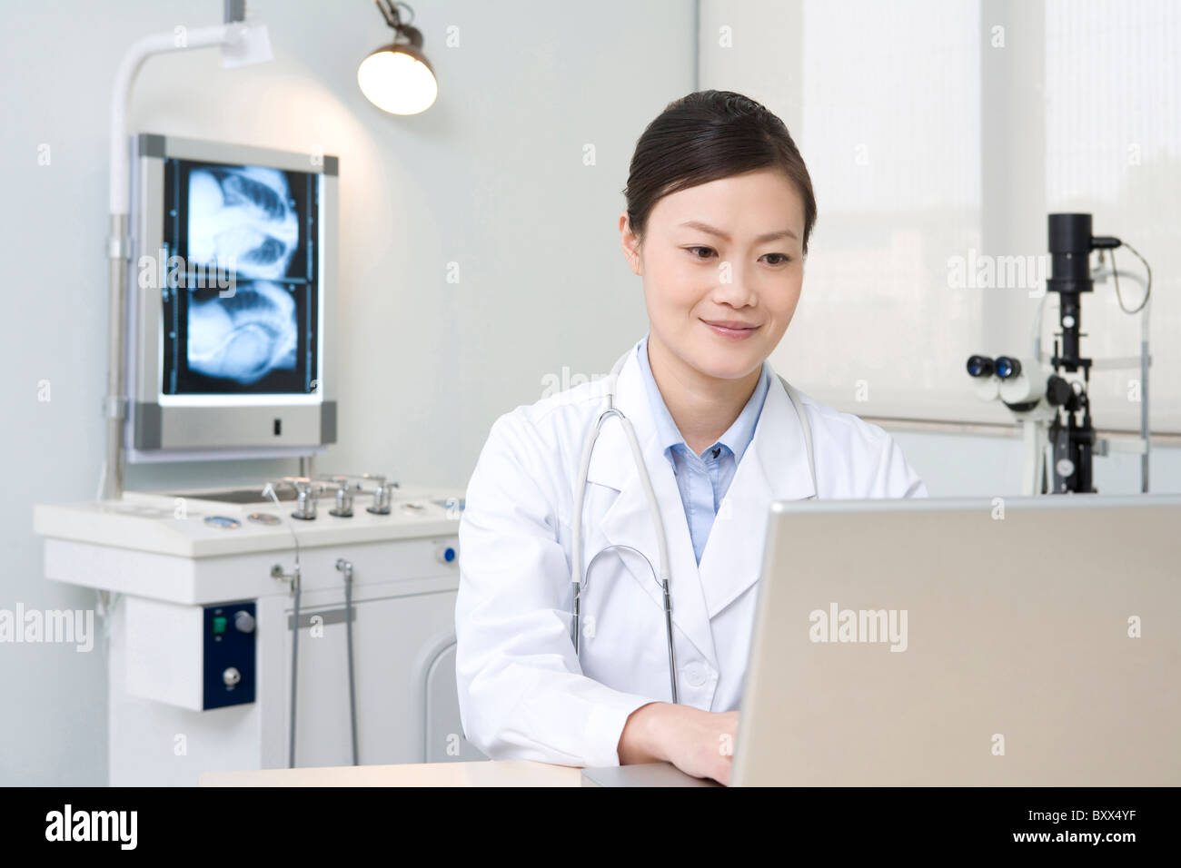 Portrait of a doctor at work Stock Photo - Alamy