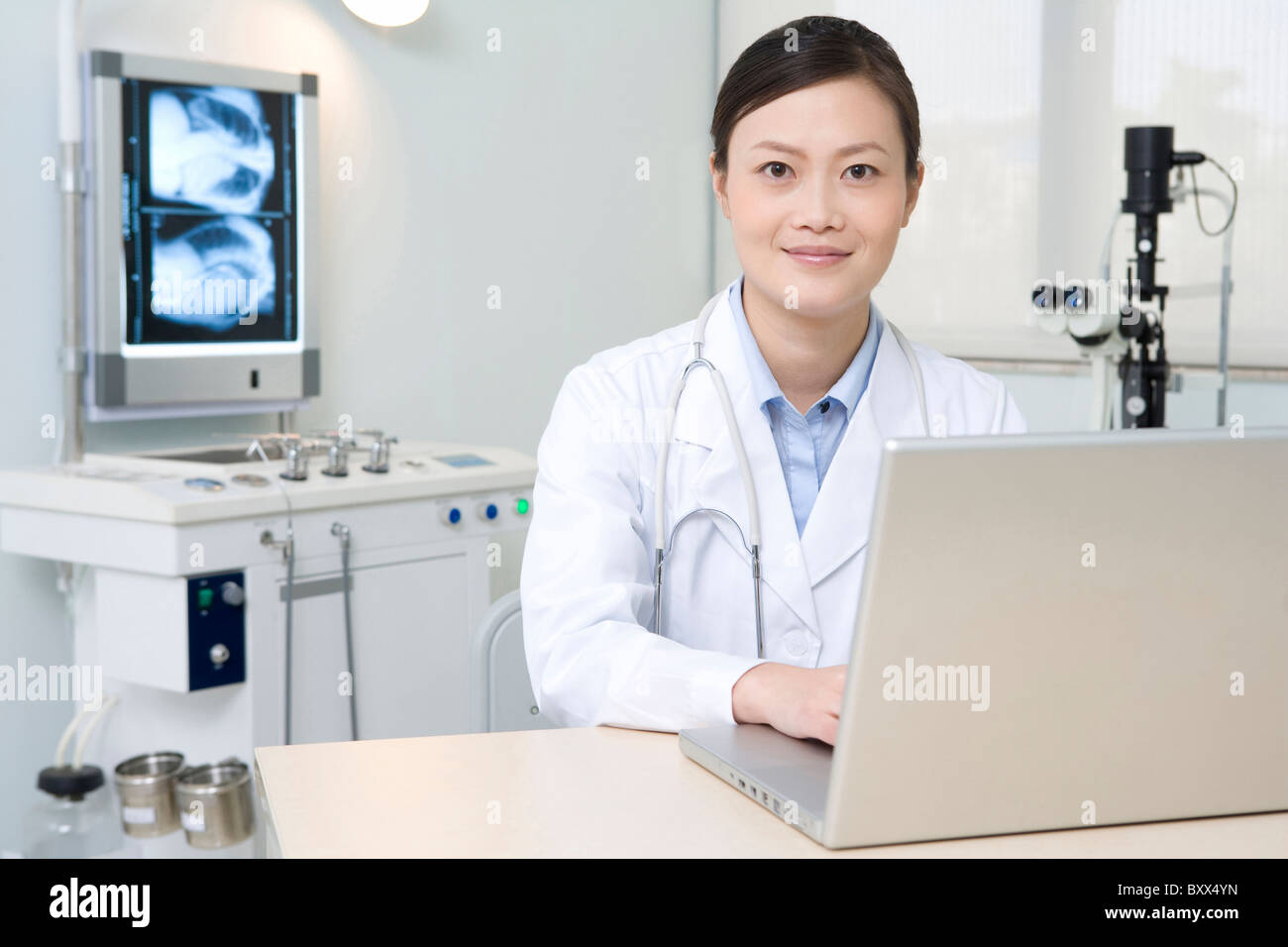 Portrait of a doctor at work Stock Photo - Alamy